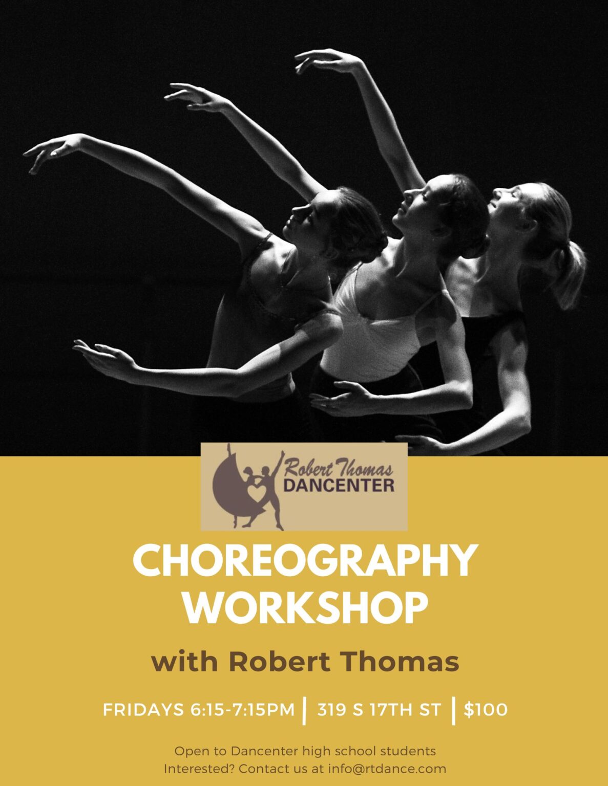 Choreography Workshop With Robert Thomas Robert Thomas Dancenter