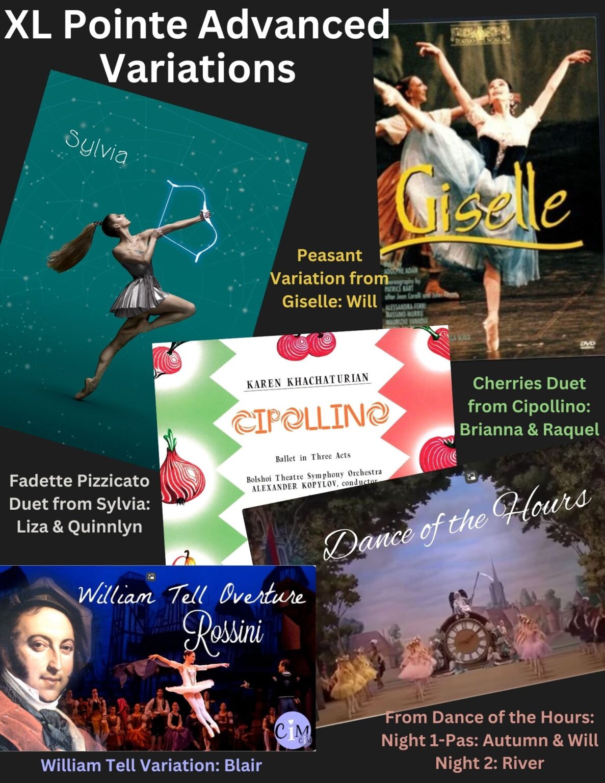 XL Pointe Advanced Variations Casting 2024 - Robert Thomas Dancenter