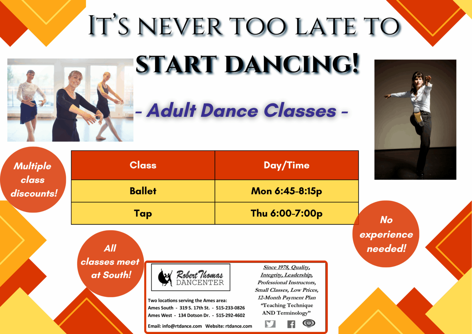 Robert Thomas Dancenter - Central Iowa Dance Studio - Ames, Iowa